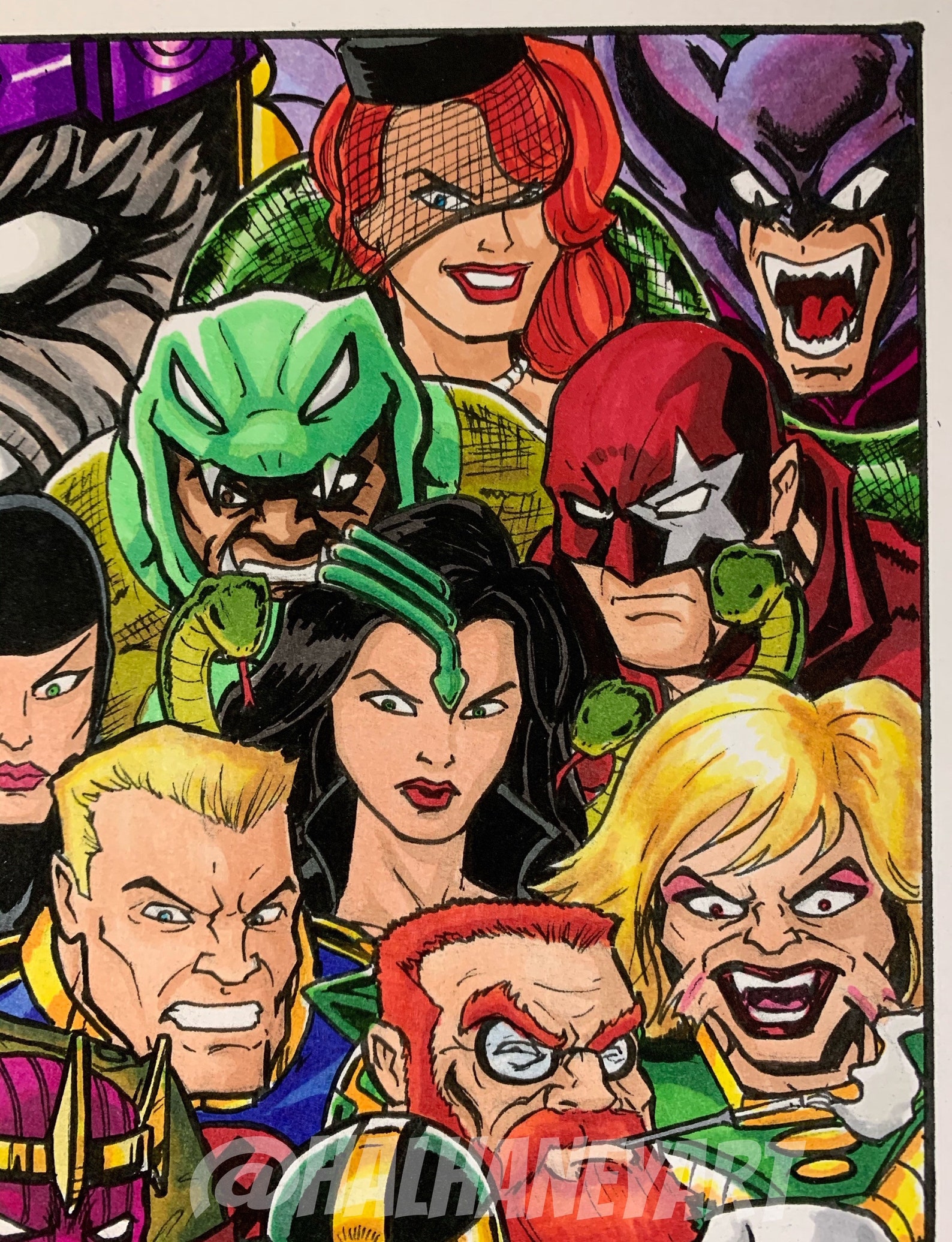 Captain America Rogues Gallery - 11x17 Fine Art Print - Etsy