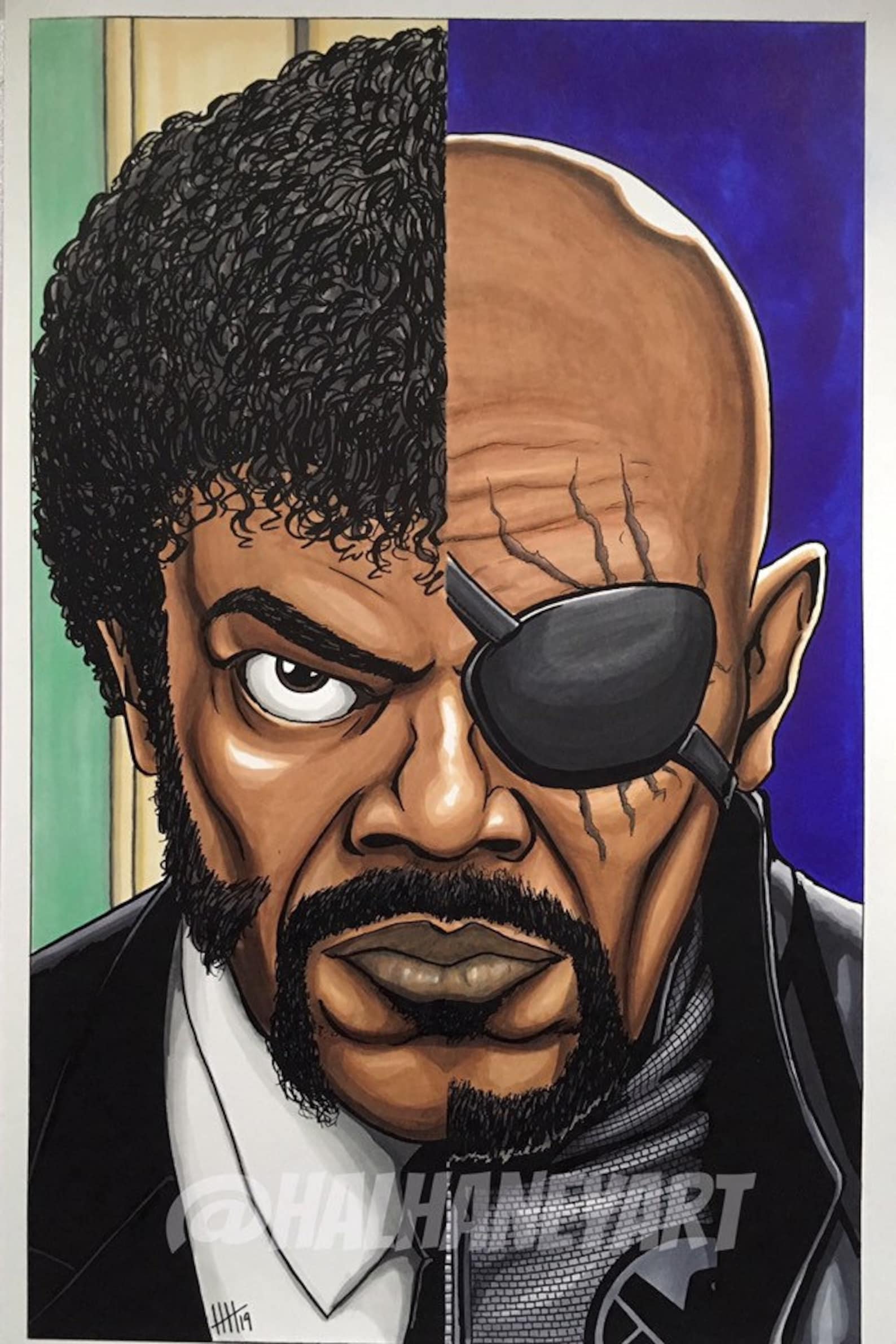 Sam Jackson Transformation - 11x17 Fine Art Print - Etsy