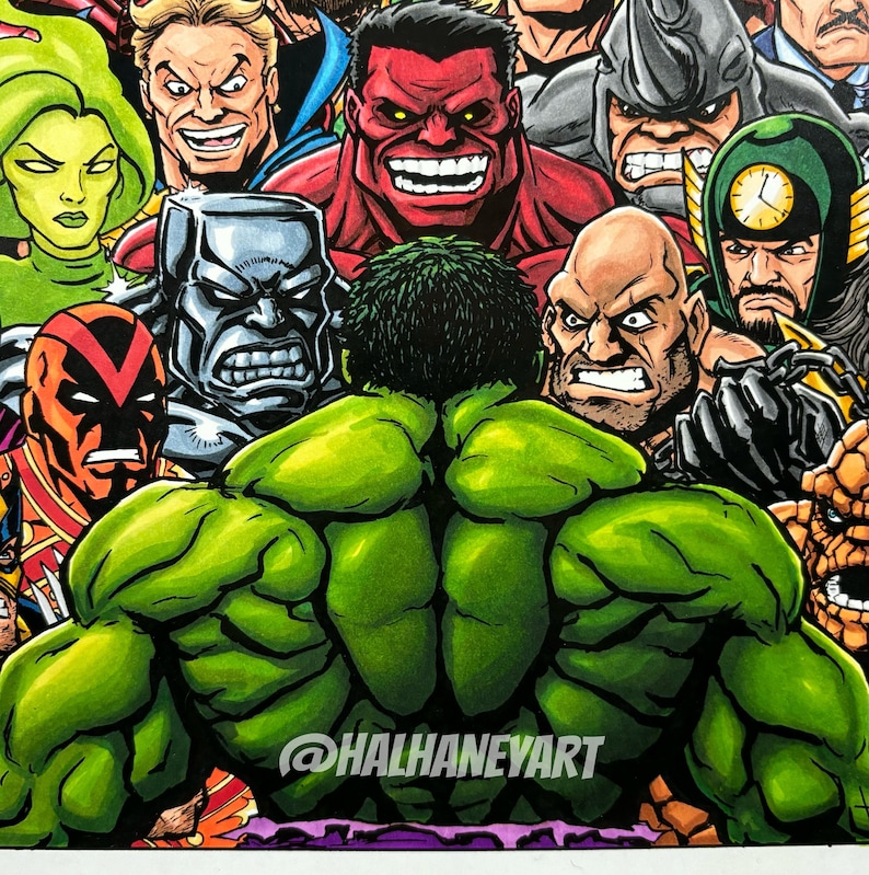 Hulk Rogues Gallery - 11x17 Fine Art Print - Etsy