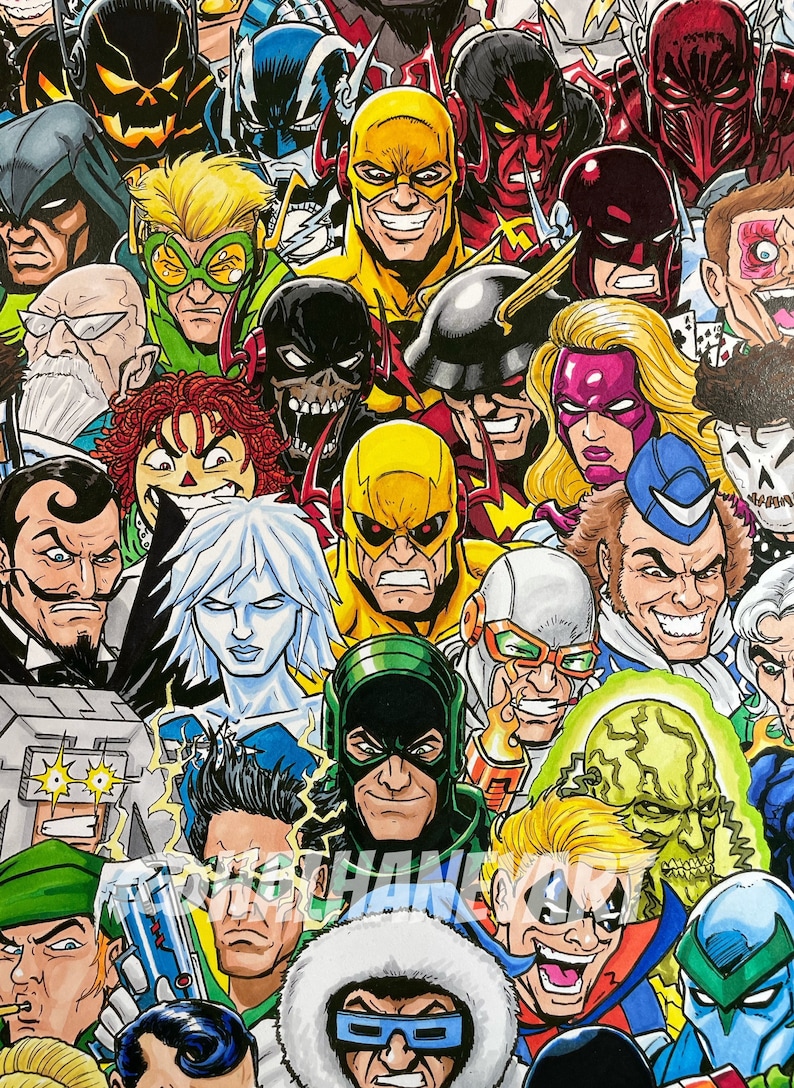 Flash Rogues Gallery - 11x17 Fine Art Print - Etsy