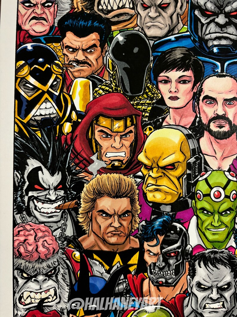 Superman Rogues Gallery - 11x17 Fine Art Print - Etsy