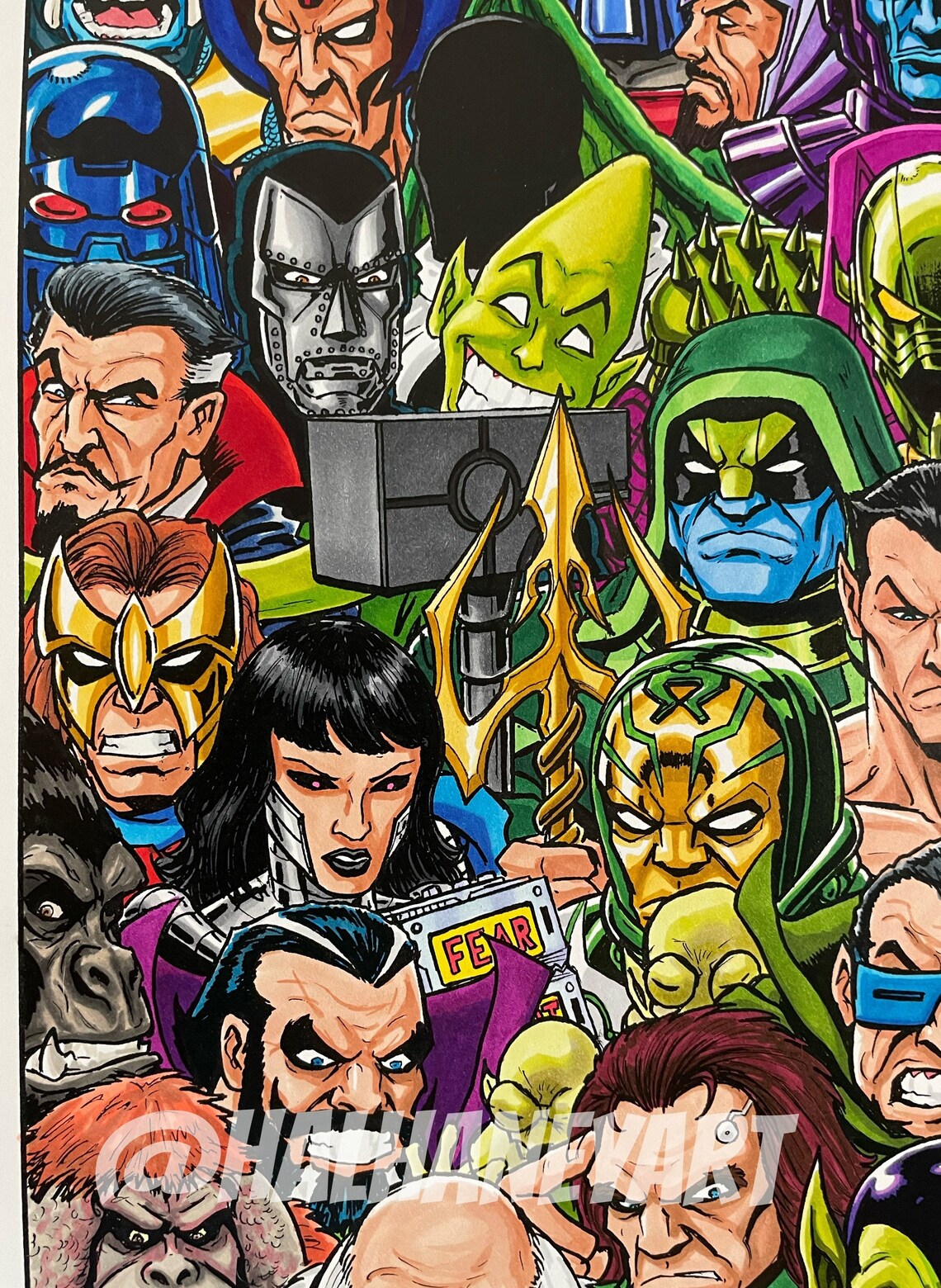 Fantastic Four Rogues Gallery - 11x17 Fine Art Print - Etsy