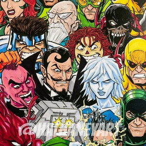 Flash Rogues Gallery - 11x17 Fine Art Print - Etsy