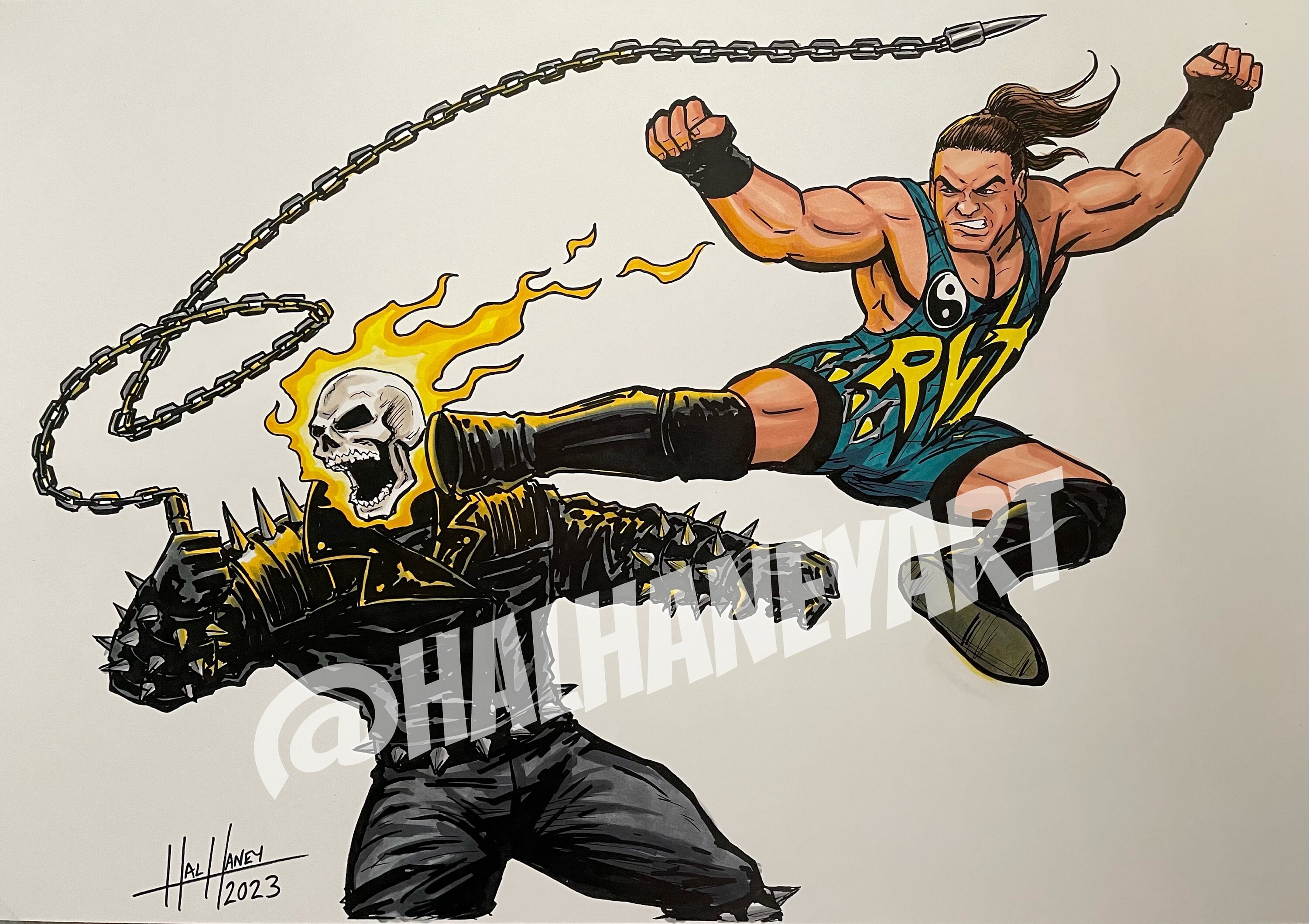 RVD Vs Ghost Rider 11x17 Fine Art Print - Etsy