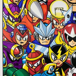 Mega Man Robot Masters 11x17 Fine Art Print - Etsy