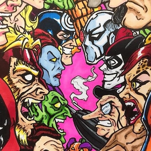 Marvel Vs DC Villains - 11x17 Fine Art Print - Etsy