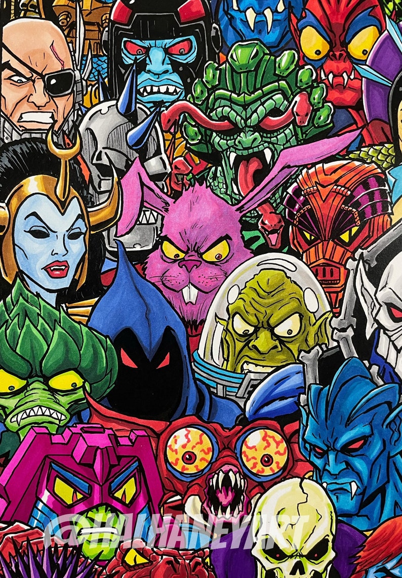 He-man Rogues Gallery 11x17 Fine Art Print - Etsy Australia