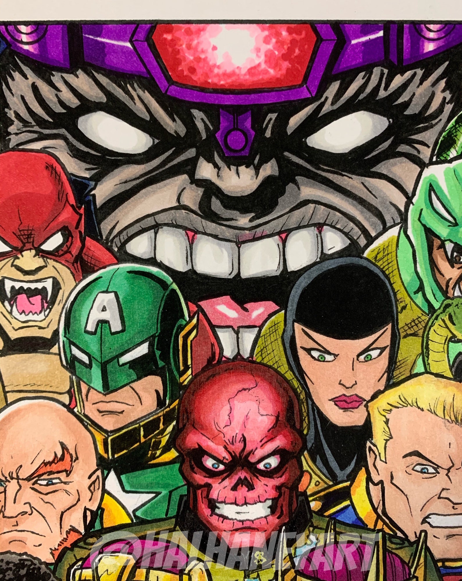 Captain America Rogues Gallery - 11x17 Fine Art Print - Etsy