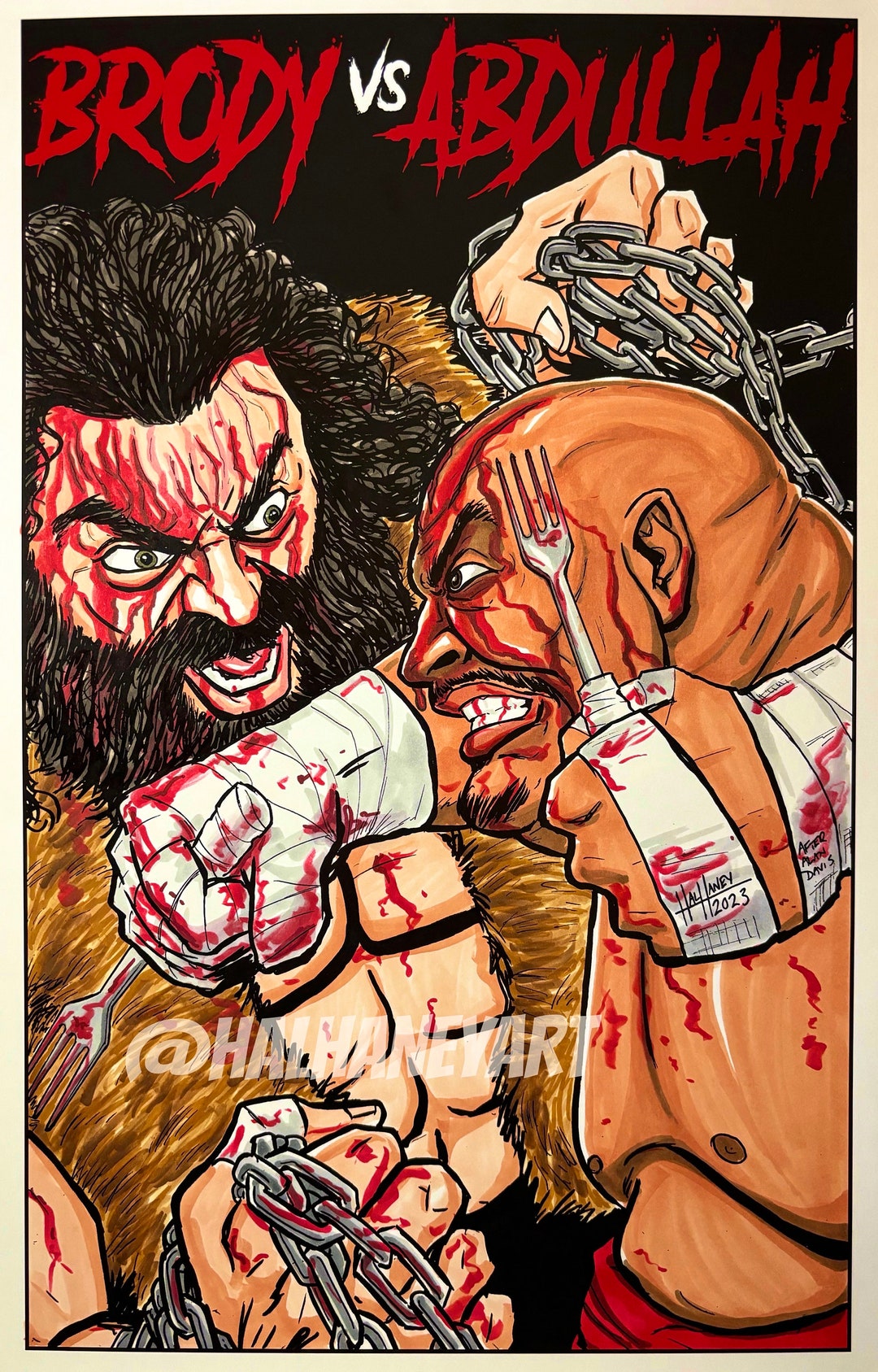 Brody Vs Abdullah - 11x17 Fine Art Print - Etsy