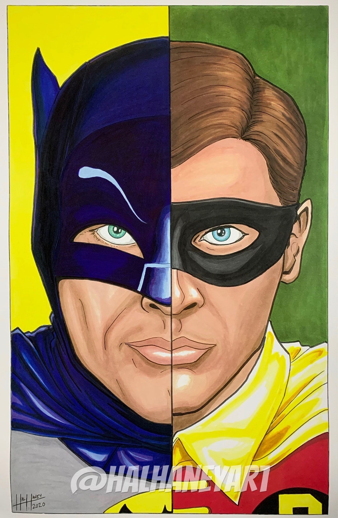 Batman and Robin 66 11x17 Fine Art Print - Etsy