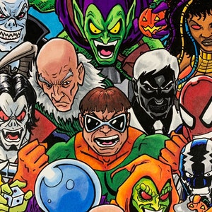 Spider-man Rogues Gallery - 11x17 Fine Art Print - Etsy