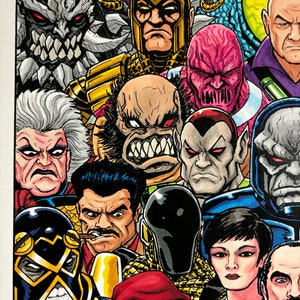 Superman Rogues Gallery - 11x17 Fine Art Print - Etsy