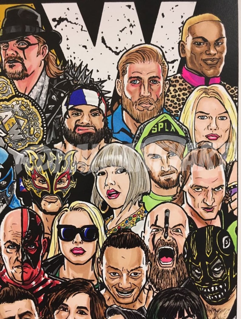 AEW Roster 11x17 Fine Art Print | Etsy