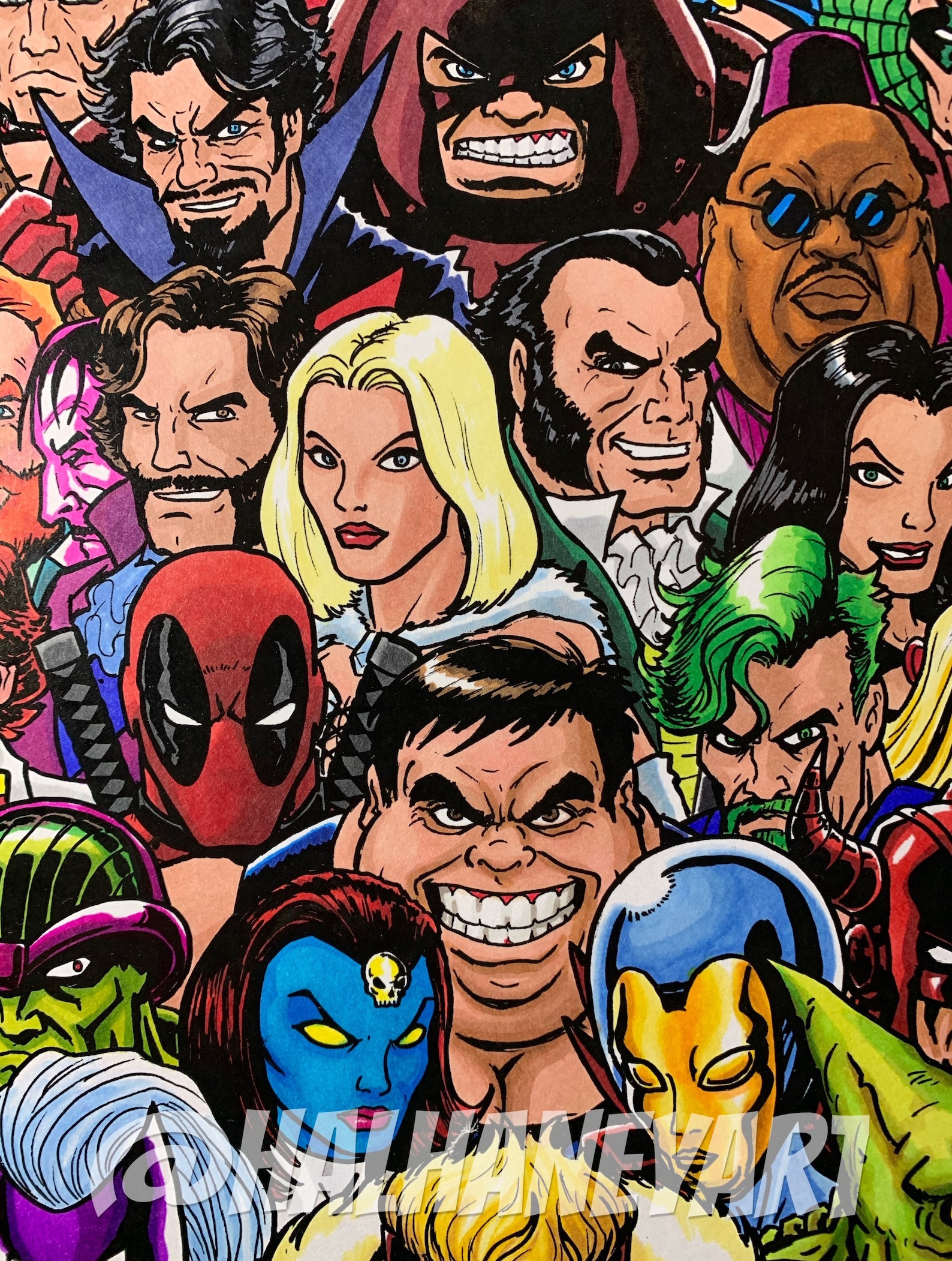 X-men Rogues Gallery - 11x17 Fine Art Print - Etsy Australia