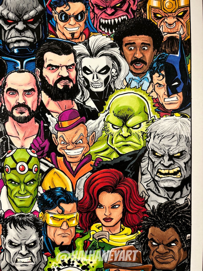 Superman Rogues Gallery - 11x17 Fine Art Print - Etsy