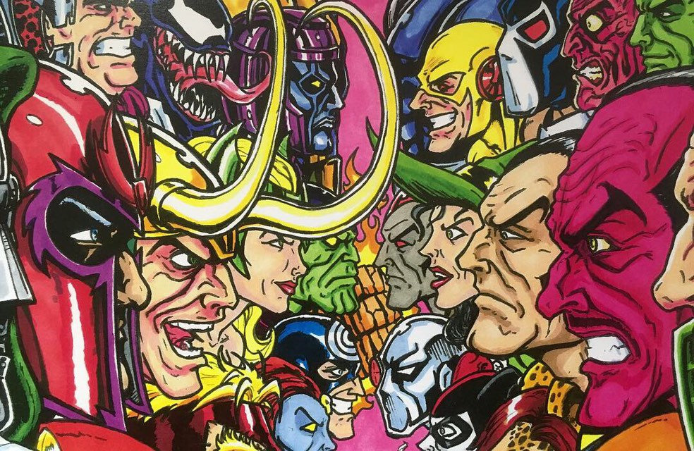 Marvel Vs DC Villains - 11x17 Fine Art Print - Etsy Australia