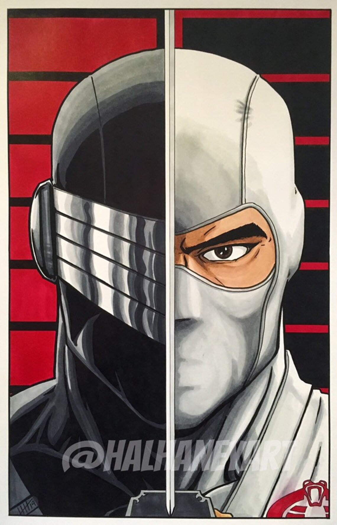 Snake Eyes/storm Shadow - 11x17 Fine Art Print - Etsy