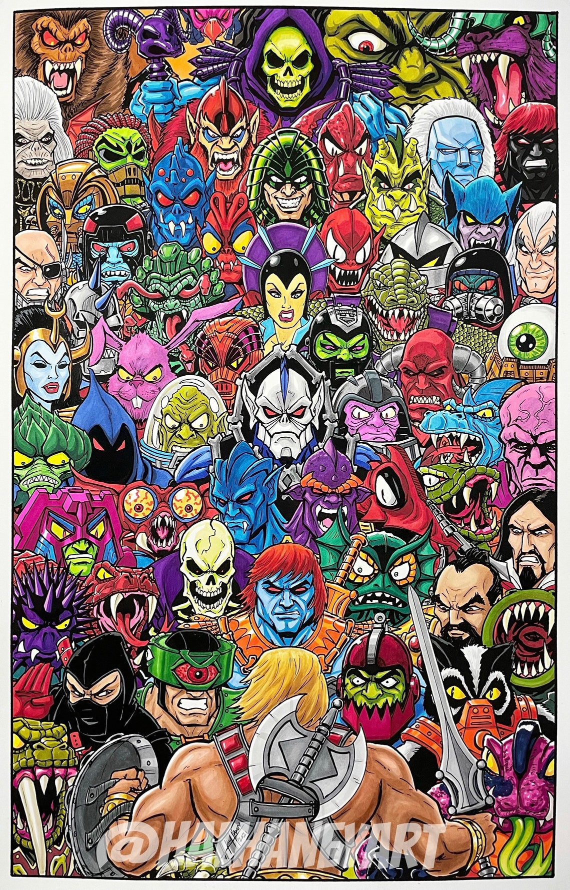 He-man Rogues Gallery 11x17 Fine Art Print - Etsy Australia