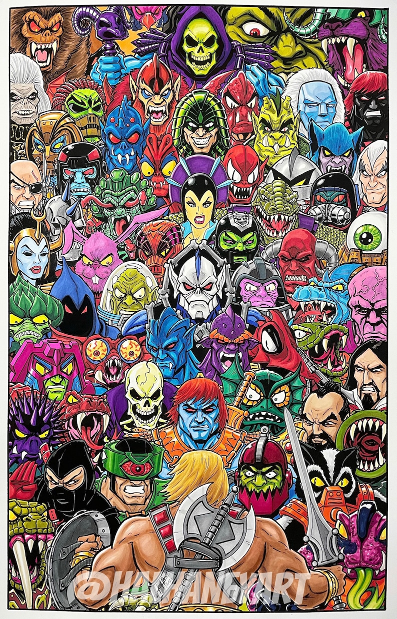 He-man Rogues Gallery 11x17 Fine Art Print - Etsy Australia