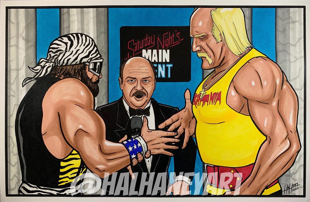 Mega Powers Handshake - 11x17 Fine Art Print - Etsy
