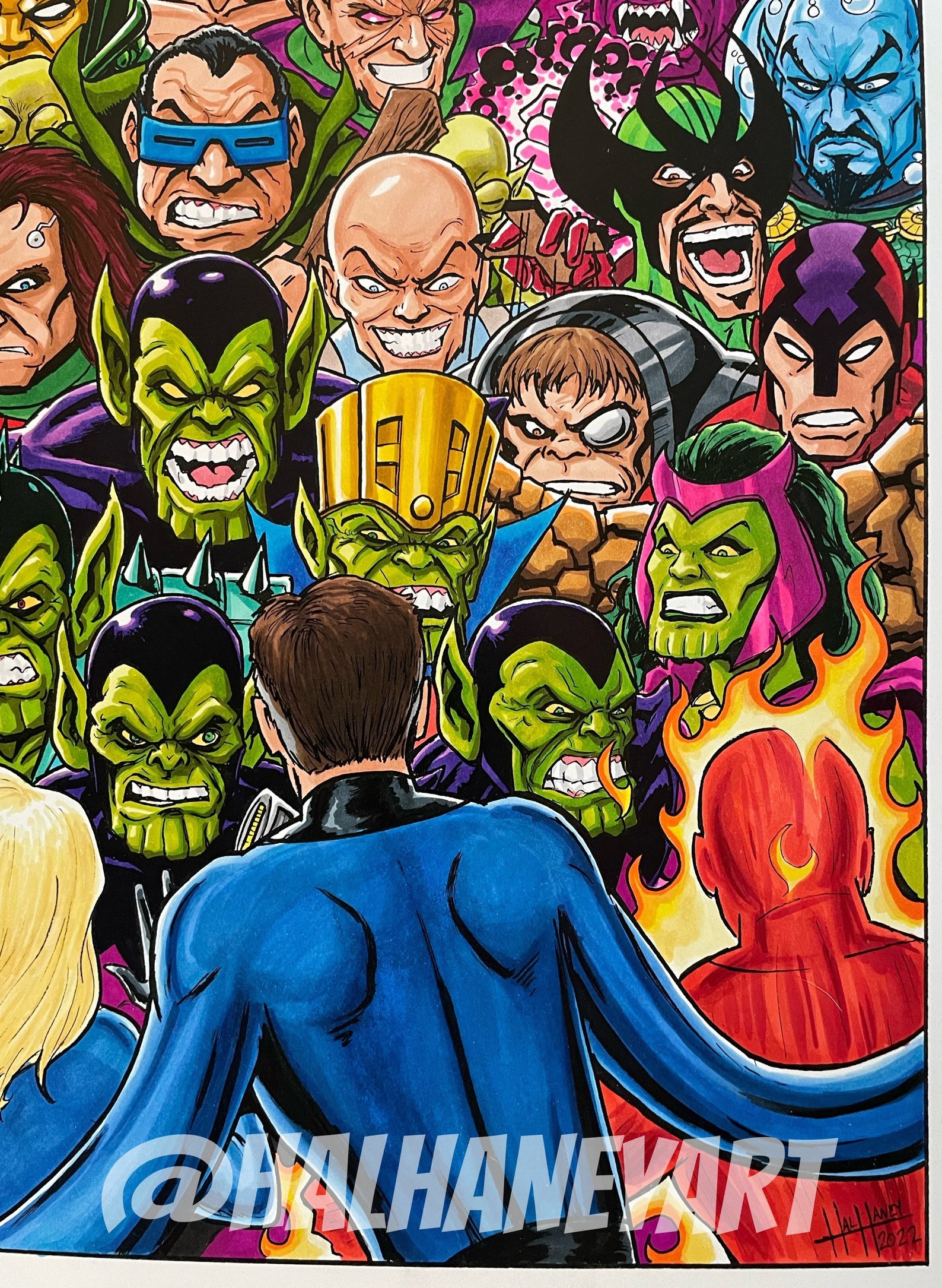 Fantastic Four Rogues Gallery - 11x17 Fine Art Print - Etsy