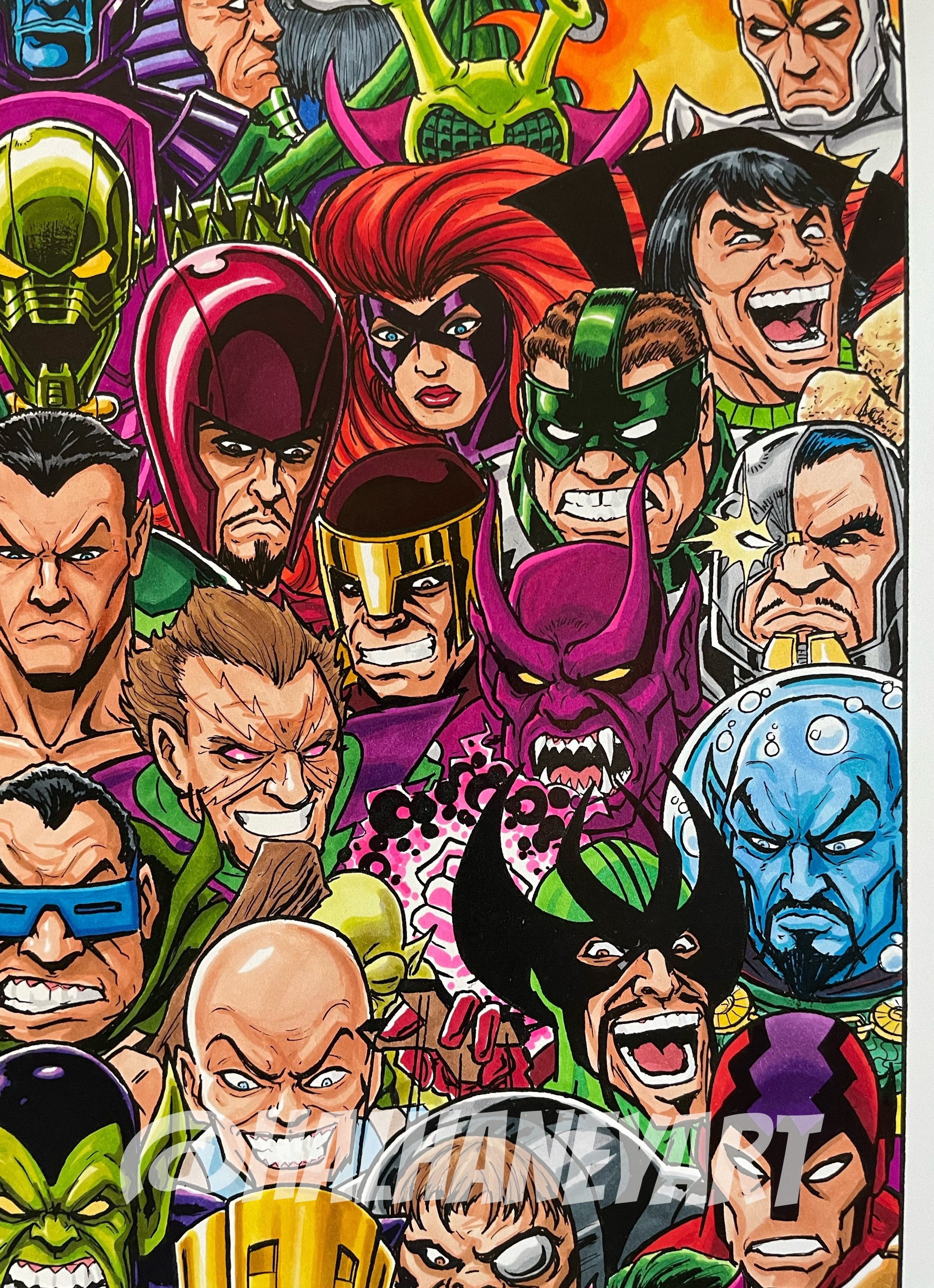 Fantastic Four Rogues Gallery - 11x17 Fine Art Print - Etsy