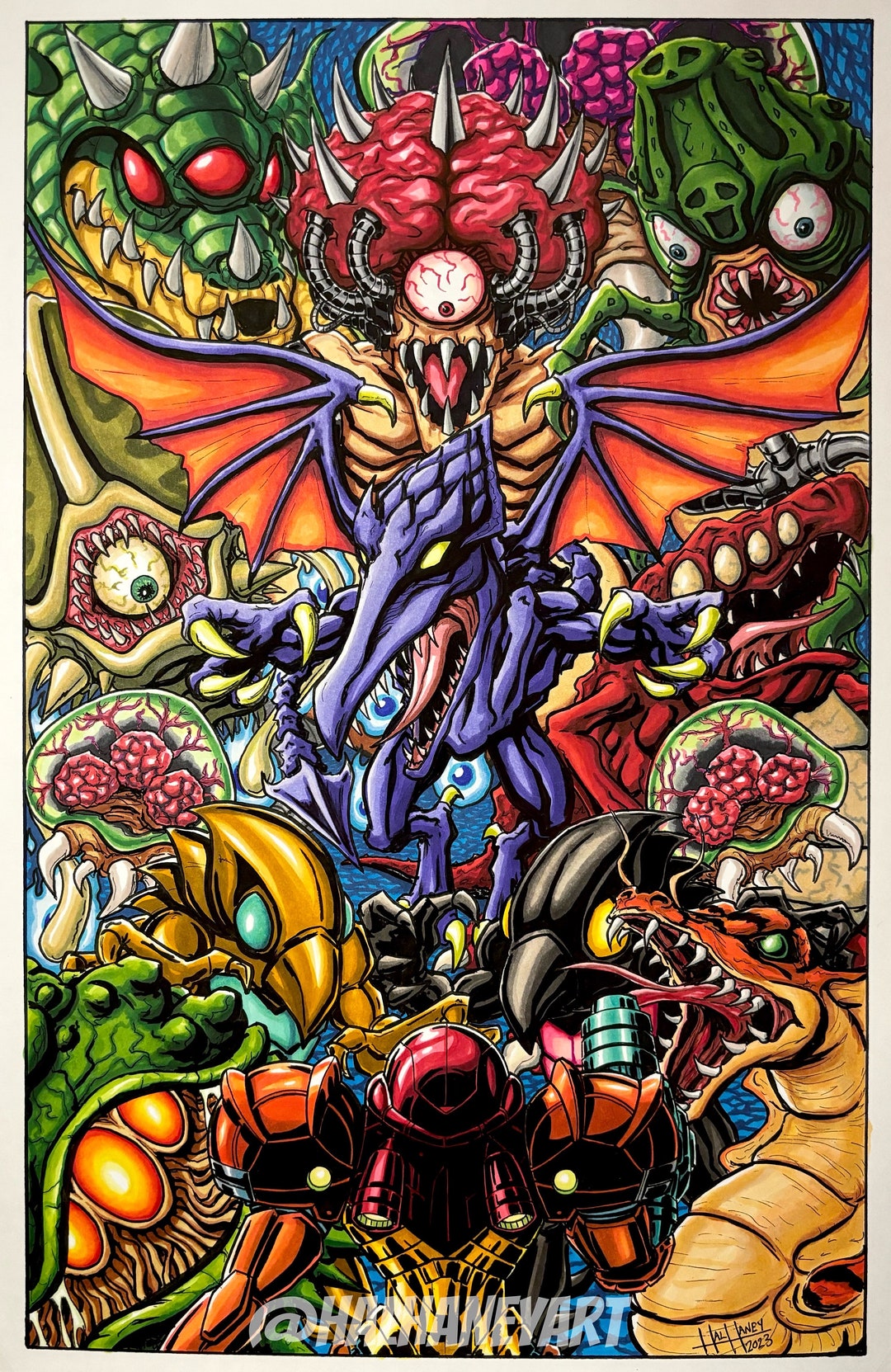 Super Metroid - 11x17 Fine Art Print - Etsy