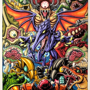 Super Metroid - 11x17 Fine Art Print - Etsy