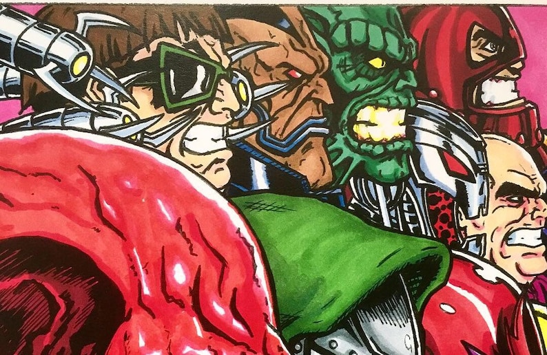 Marvel Vs DC Villains - 11x17 Fine Art Print - Etsy