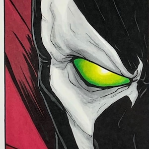 Spawn/clown Split Portrait - 11x17 Fine Art Print - Etsy