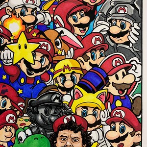 50 Shades of Mario - 11x17 Fine Art Print - Etsy