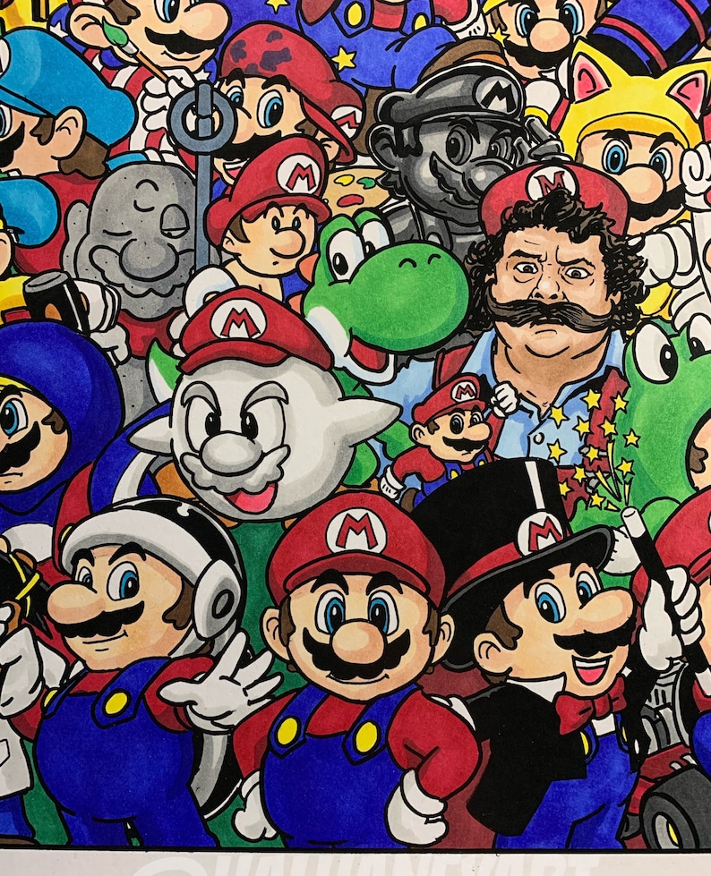 50 Shades of Mario 11x17 Fine Art Print - Etsy.de