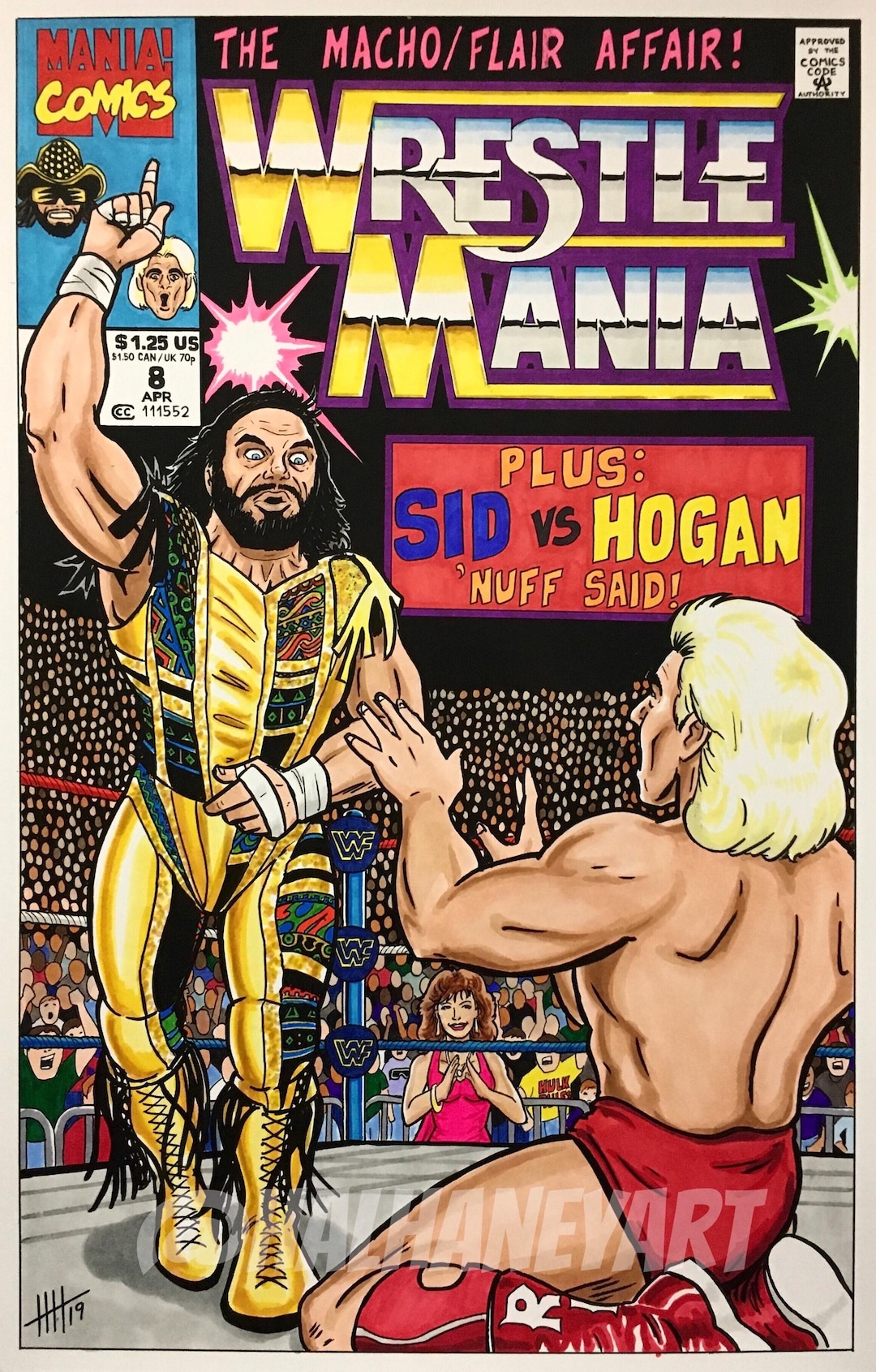 Macho Flair Comic - 11x17 Fine Art Print - Etsy