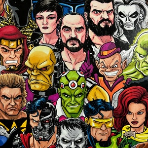 Superman Rogues Gallery - 11x17 Fine Art Print - Etsy
