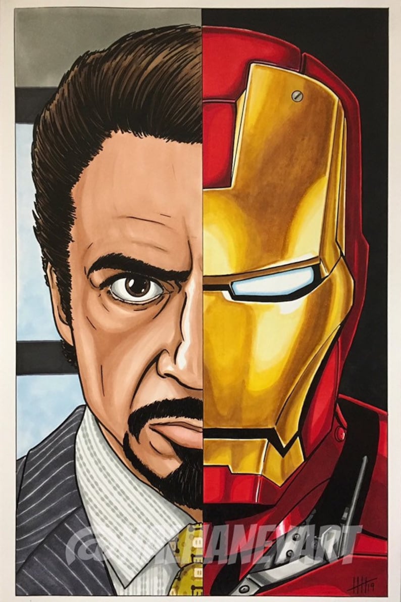 Tony Stark/iron Man - 11x17 Fine Art Print - Etsy