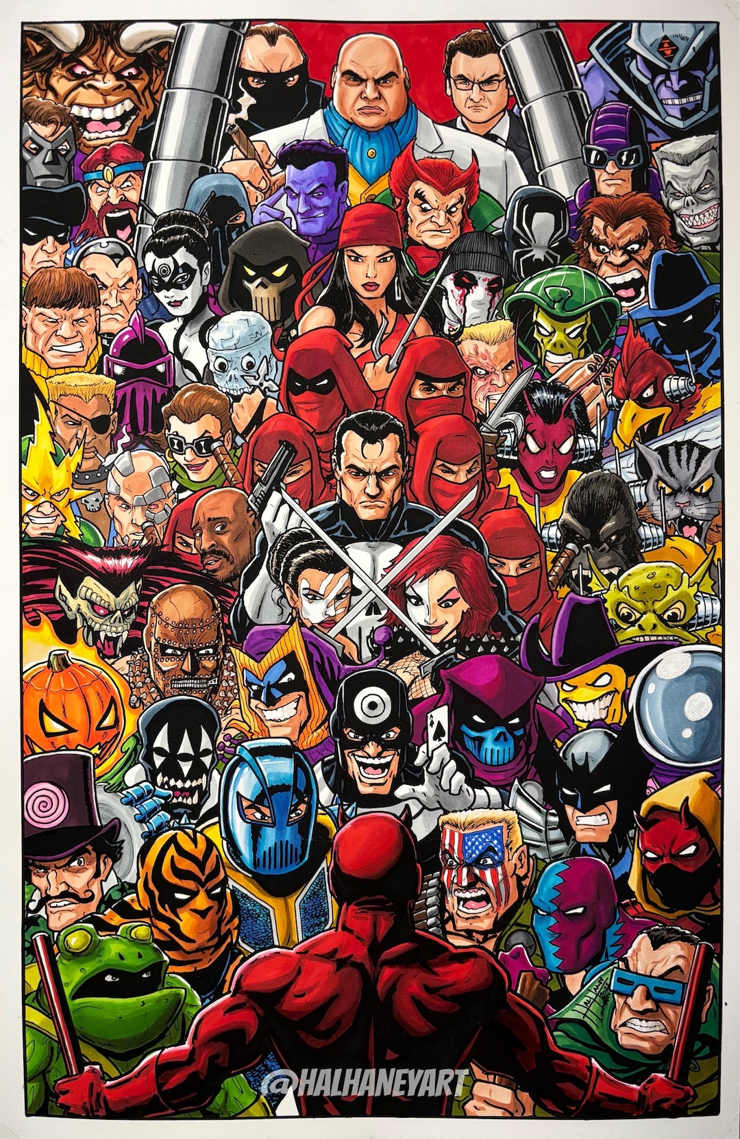Daredevil Rogues Gallery - 11x17 Fine Art Print - Etsy