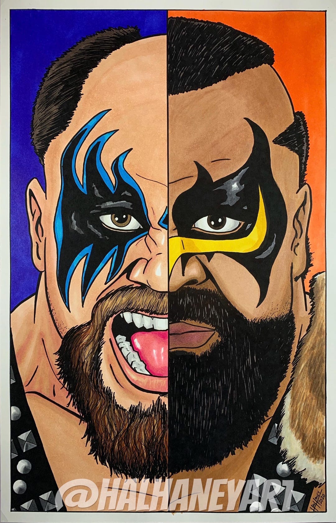 Powers of Pain Split - 11x17 Fine Art Print - Etsy