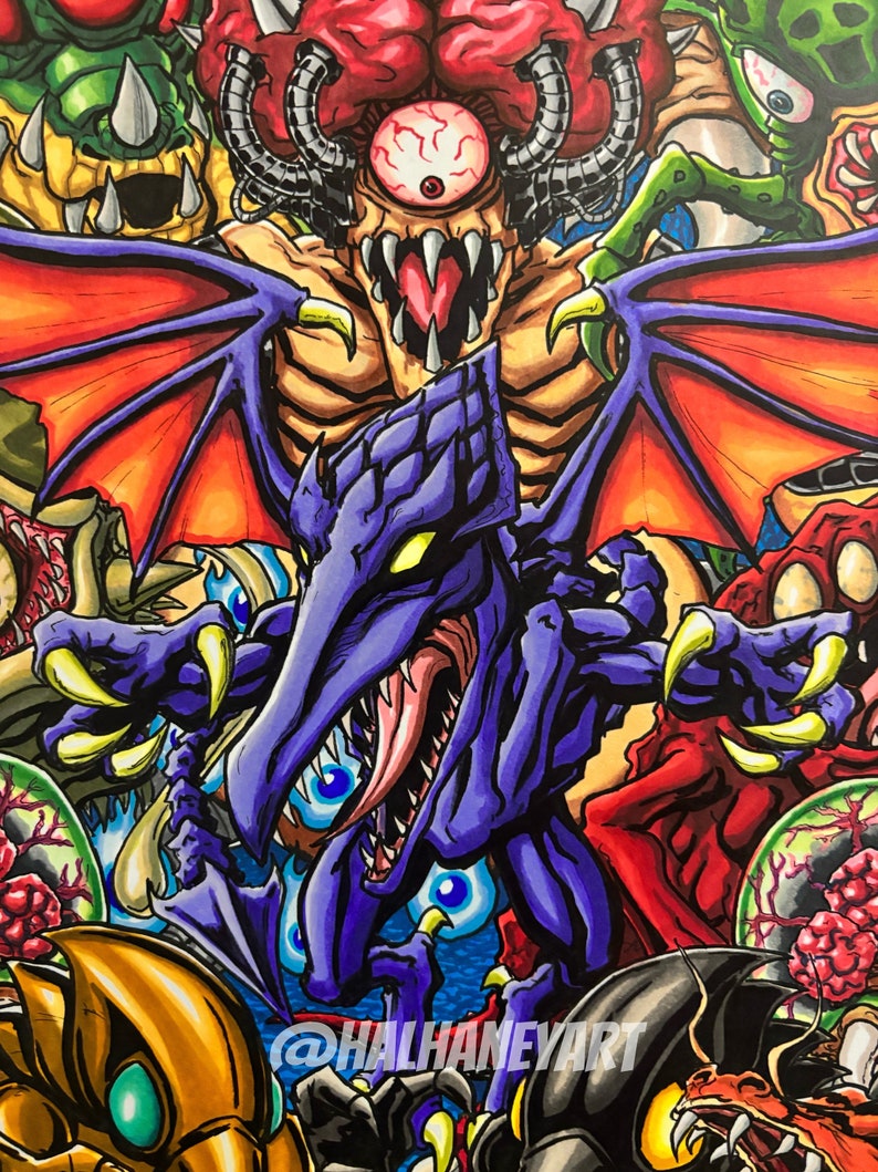 Super Metroid - 11x17 Fine Art Print - Etsy