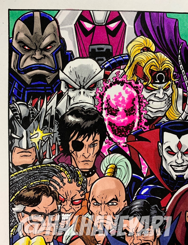 X-men Rogues Gallery - 11x17 Fine Art Print - Etsy