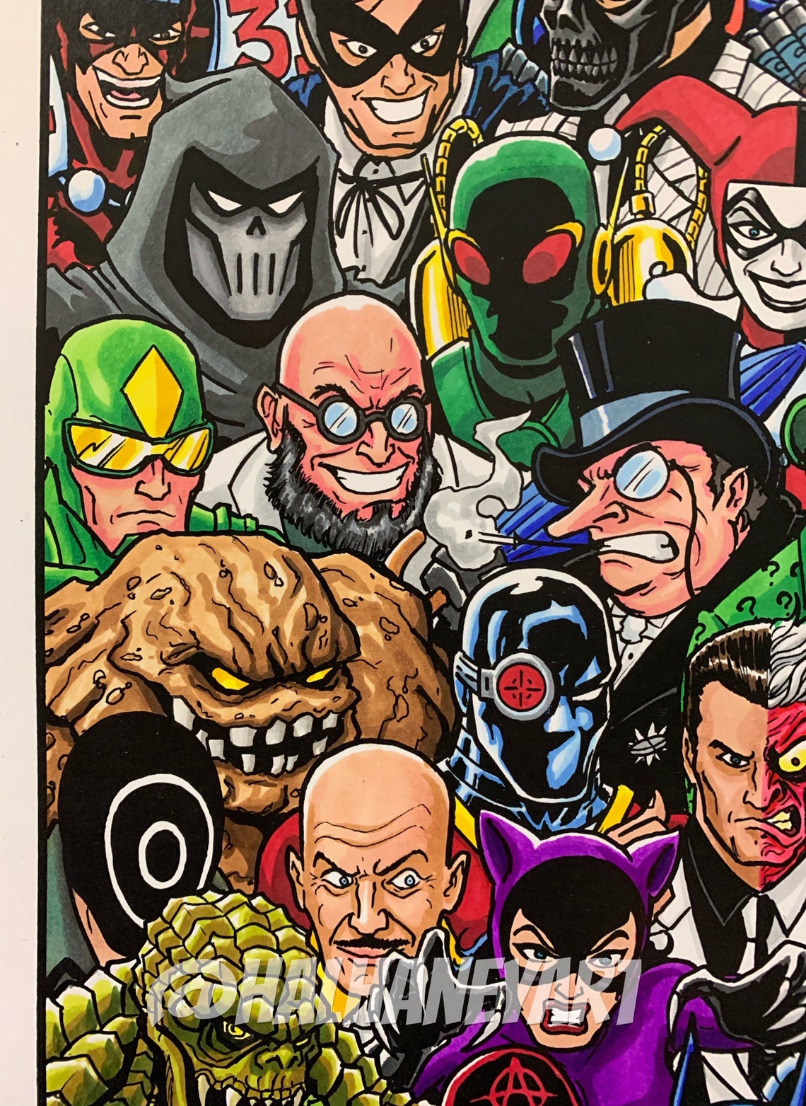 Batman Rogues Gallery 11x17 Fine Art Print | Etsy