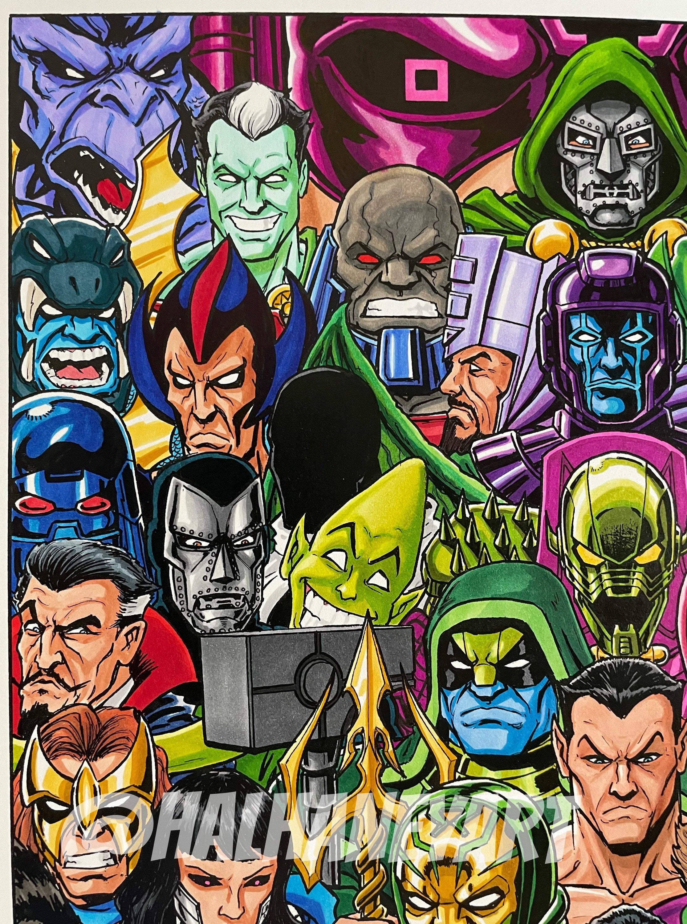 Fantastic Four Rogues Gallery - 11x17 Fine Art Print - Etsy