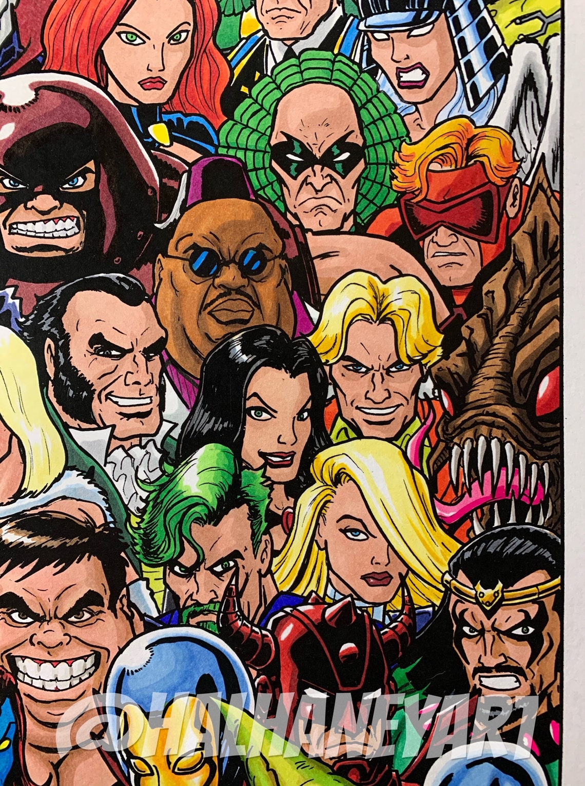 X-Men Rogues Gallery 11x17 Fine Art Print | Etsy