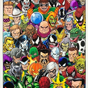 Spider-man Rogues Gallery - 11x17 Fine Art Print - Etsy