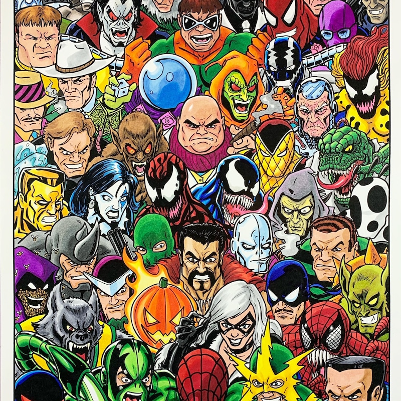 Spider Man Villain Poster - Etsy