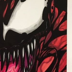 Venom/carnage Split Portrait - 11x17 Fine Art Print - Etsy