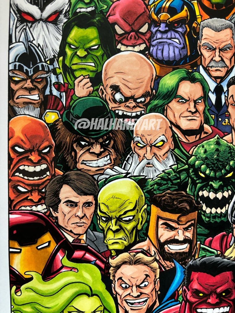 Hulk Rogues Gallery - 11x17 Fine Art Print - Etsy
