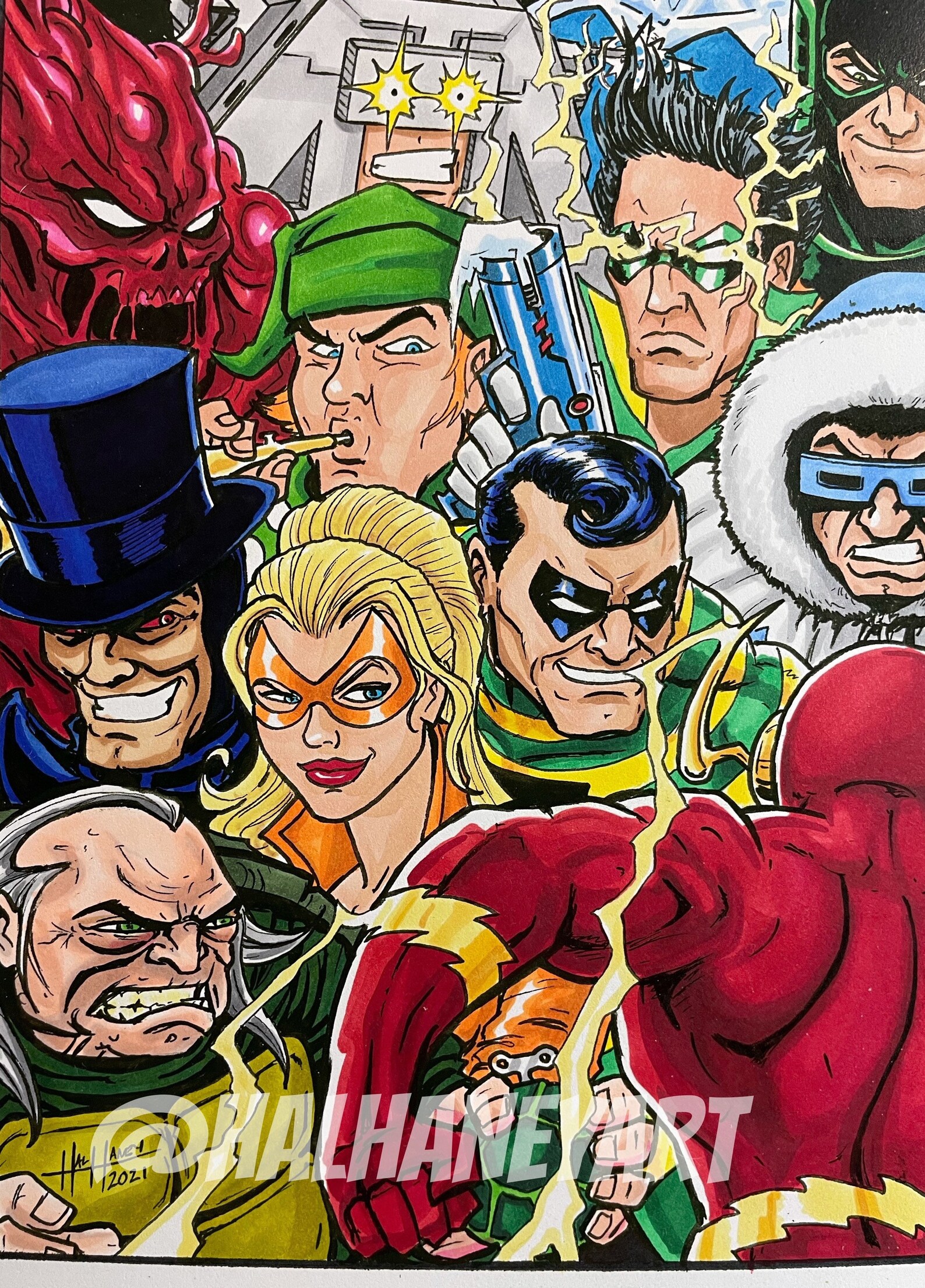 Flash Rogues Gallery - 11x17 Fine Art Print - Etsy