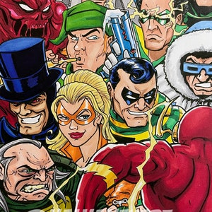 Flash Rogues Gallery - 11x17 Fine Art Print - Etsy