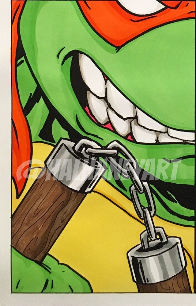 TMNT 4-way Portrait 11x17 Fine Art Print - Etsy