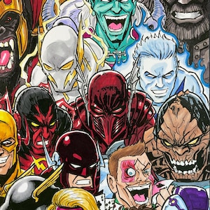 Flash Rogues Gallery - 11x17 Fine Art Print - Etsy